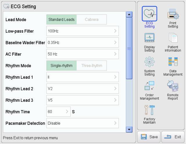 Touchscreen Interpretive 12-Lead EKG Machine for Rapid ECG Diagnosis with 6-Channel Support ...